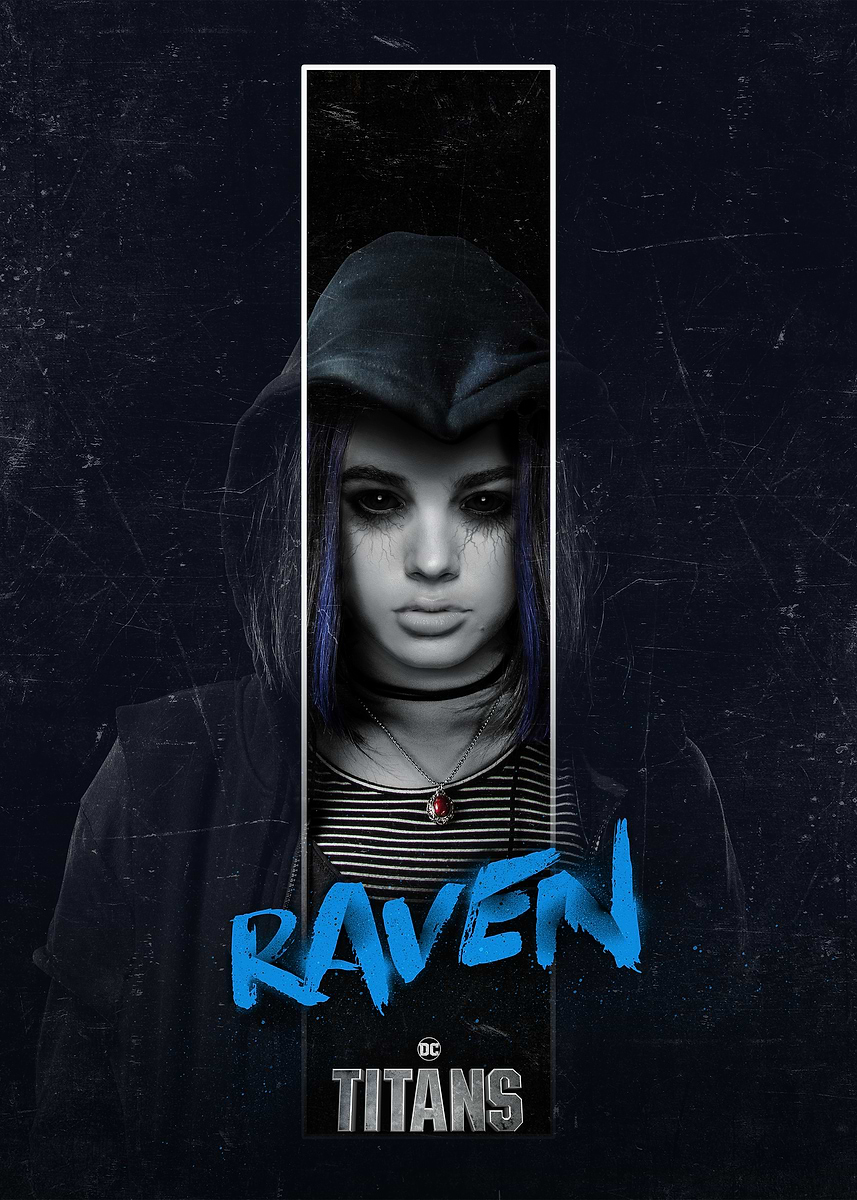 'Raven' Poster, picture, metal print, paint by DC Comics | Displate
