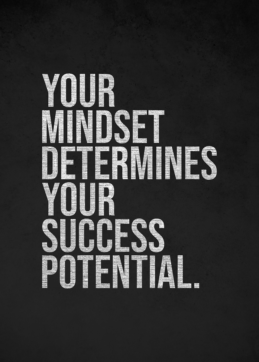 'MIndset For Success' Poster, picture, metal print, paint by Muhammad ...
