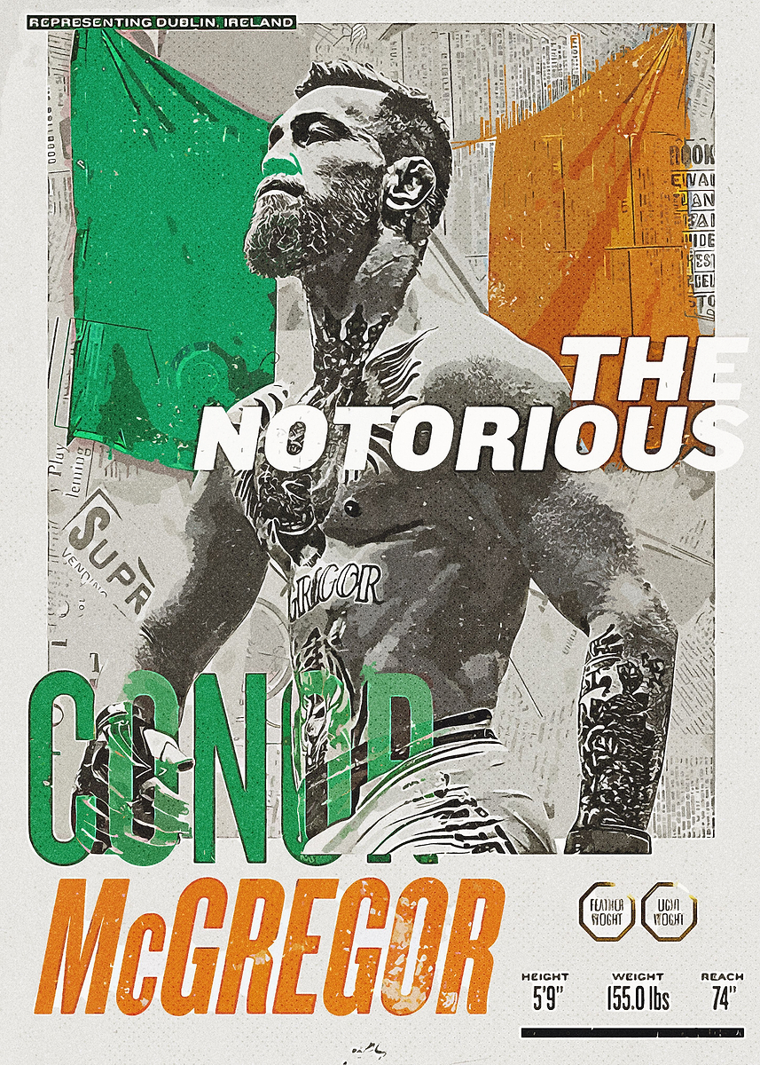 'Conor McGregor' Poster, picture, metal print, paint by Sheldon Bennett ...