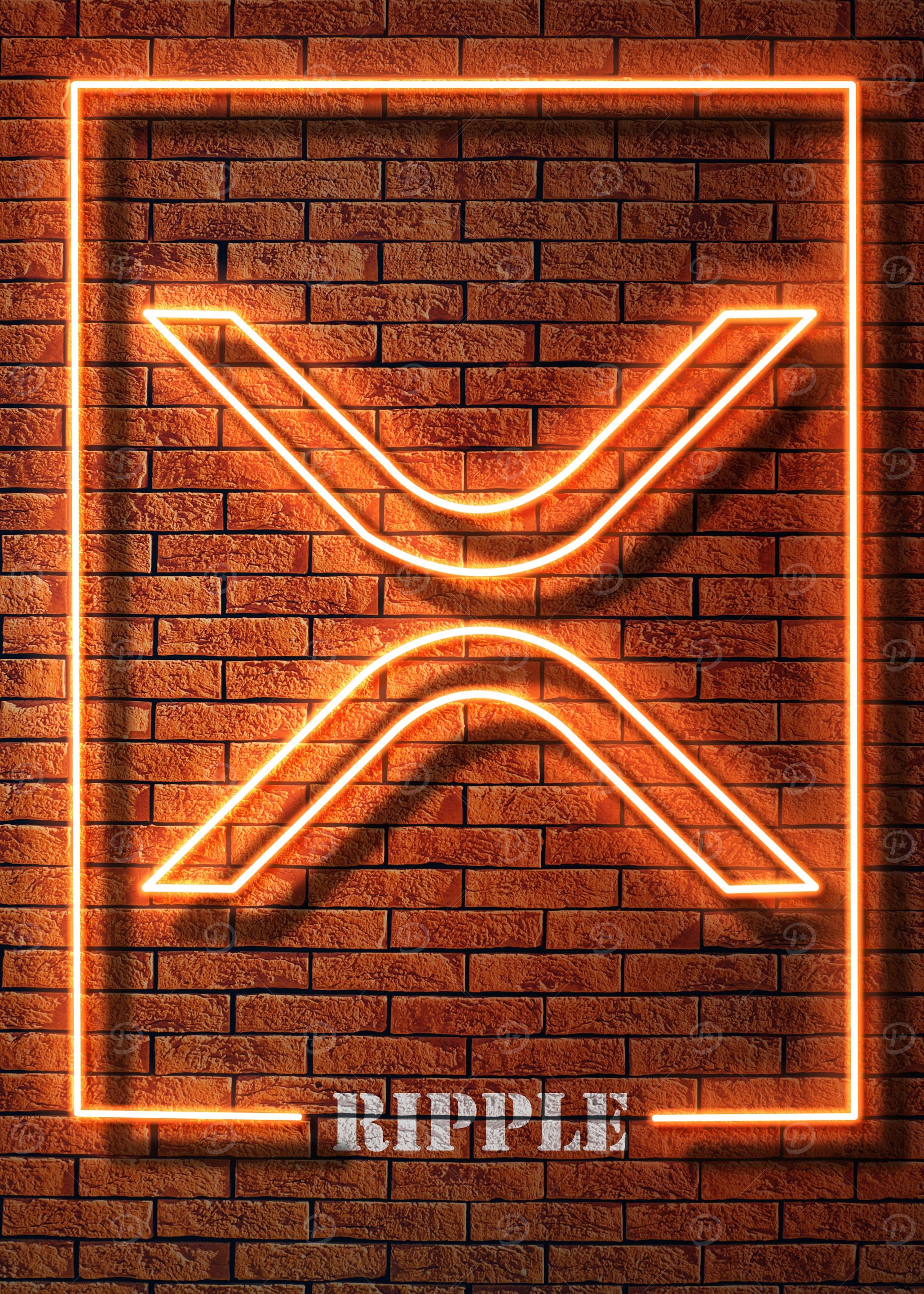 'NEON RIPPLE SIGN' Poster, picture, metal print, paint by Abdull Obaa ...