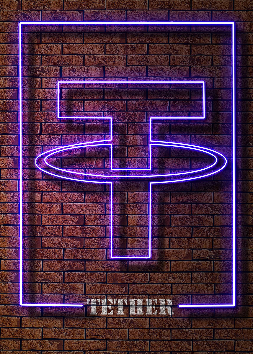 'NEON TETHER SIGN' Poster, picture, metal print, paint by Abdull Obaa ...