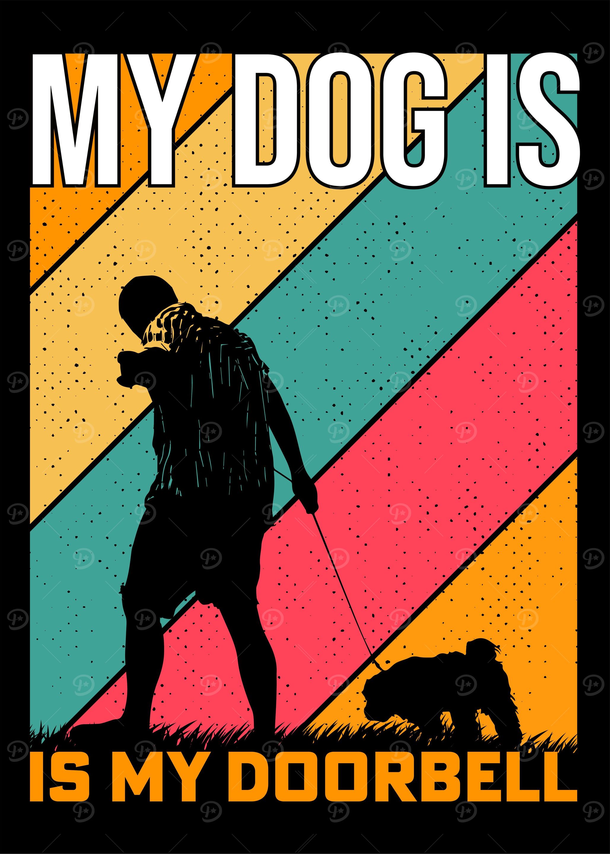 'My Dog' Poster, picture, metal print, paint by Trending Music Retro ...