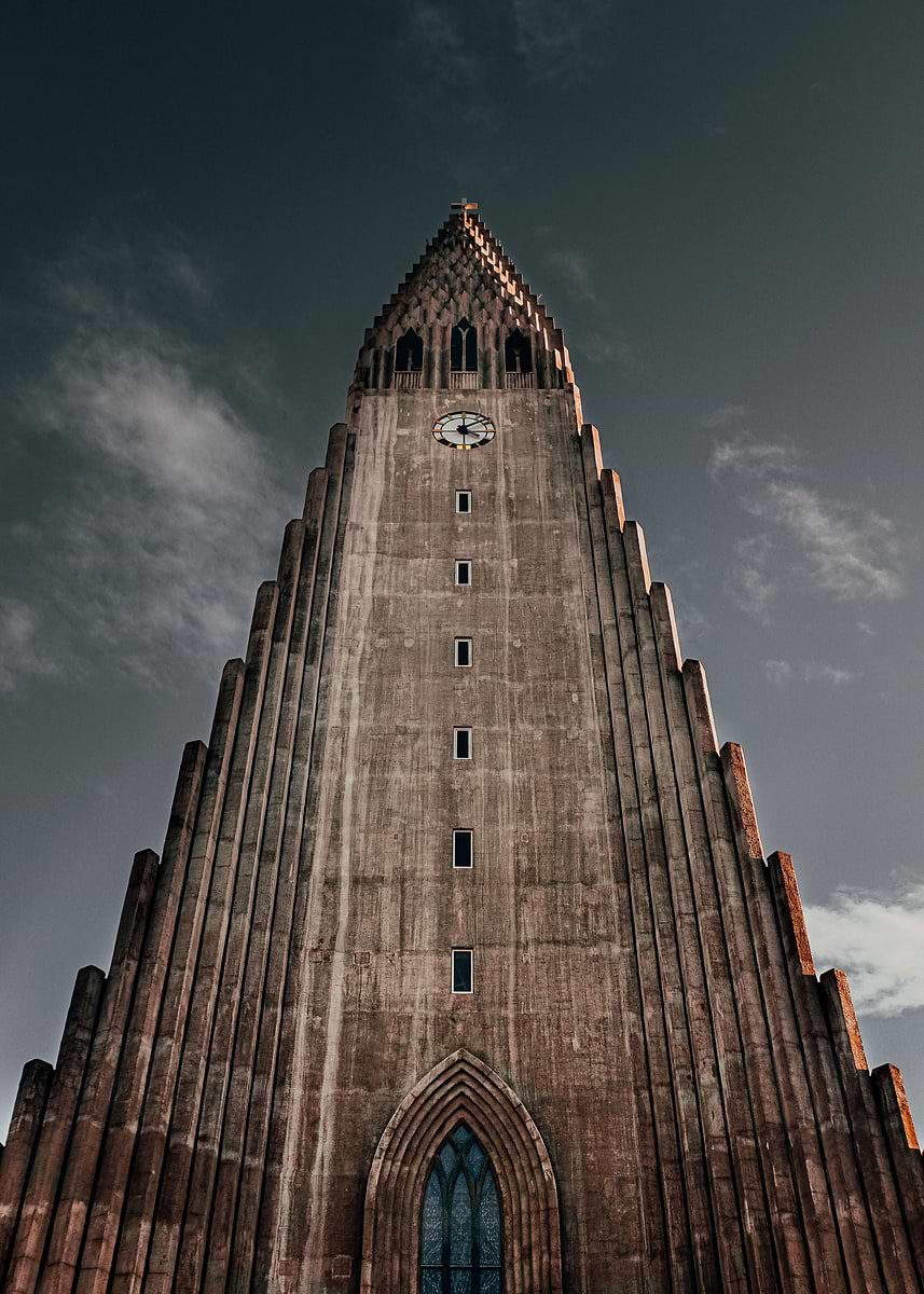 'Iceland Church' Poster, picture, metal print, paint by Benjamin Bryer ...