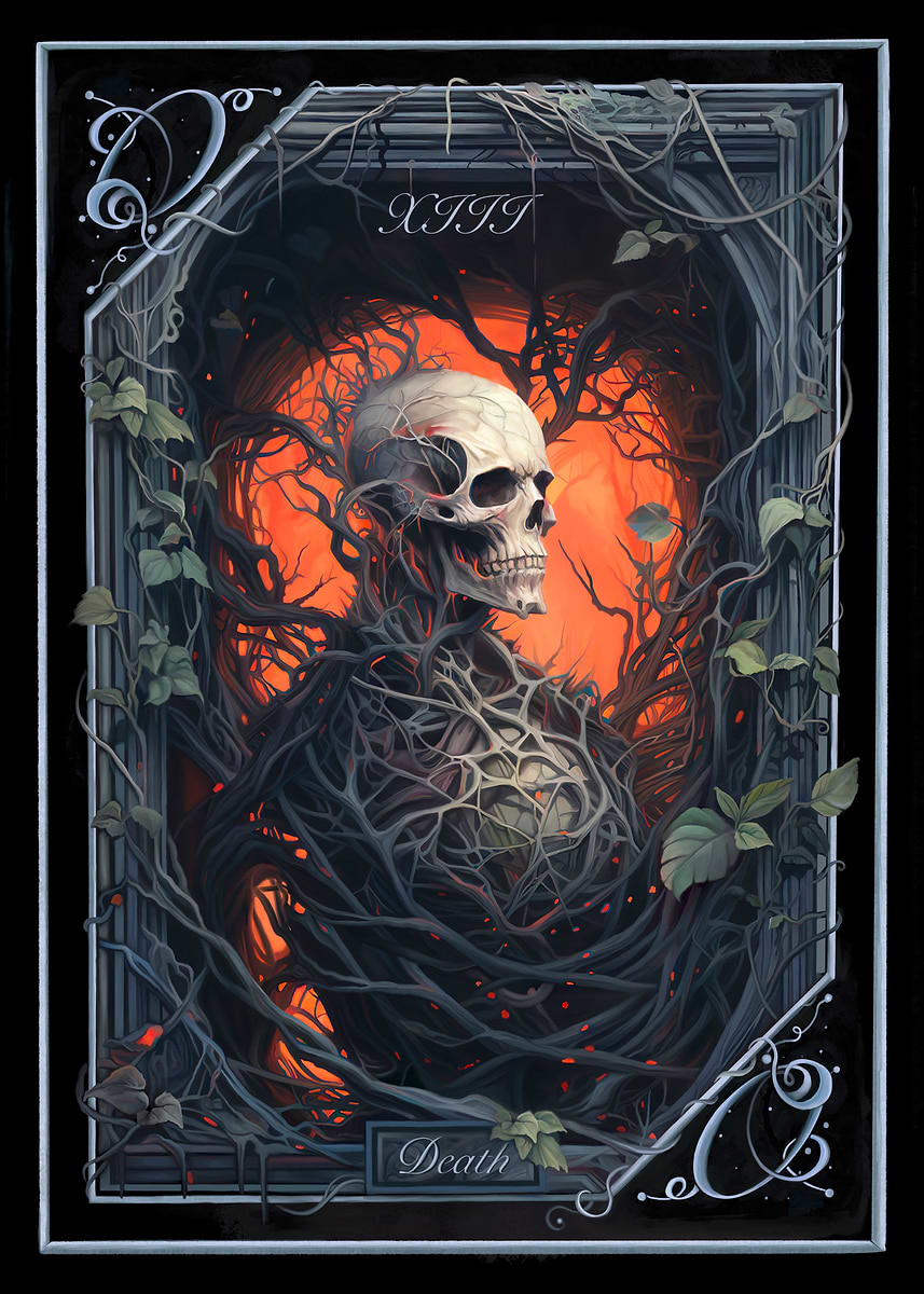 'Tarot Card Death' Poster, picture, metal print, paint by Monkeesart ...