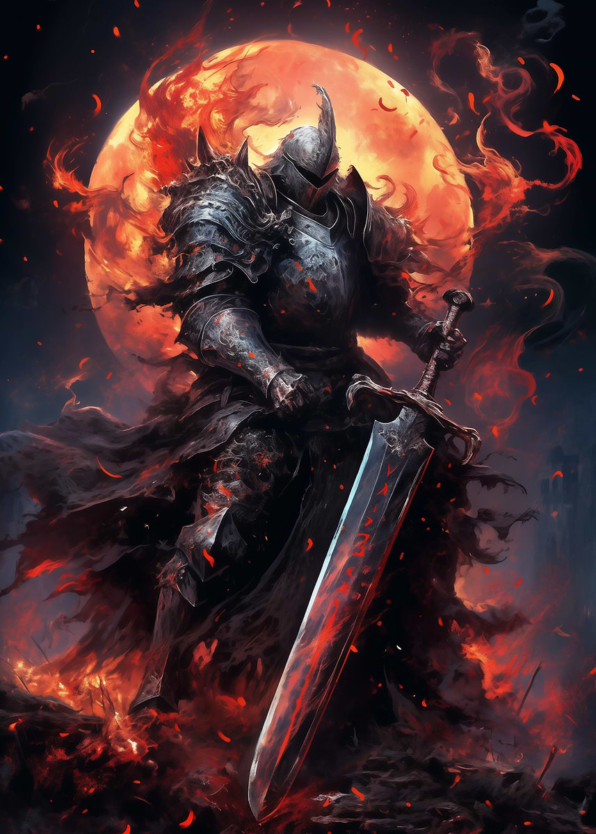 'Fiery Soul' Poster, picture, metal print, paint by Bingo | Displate
