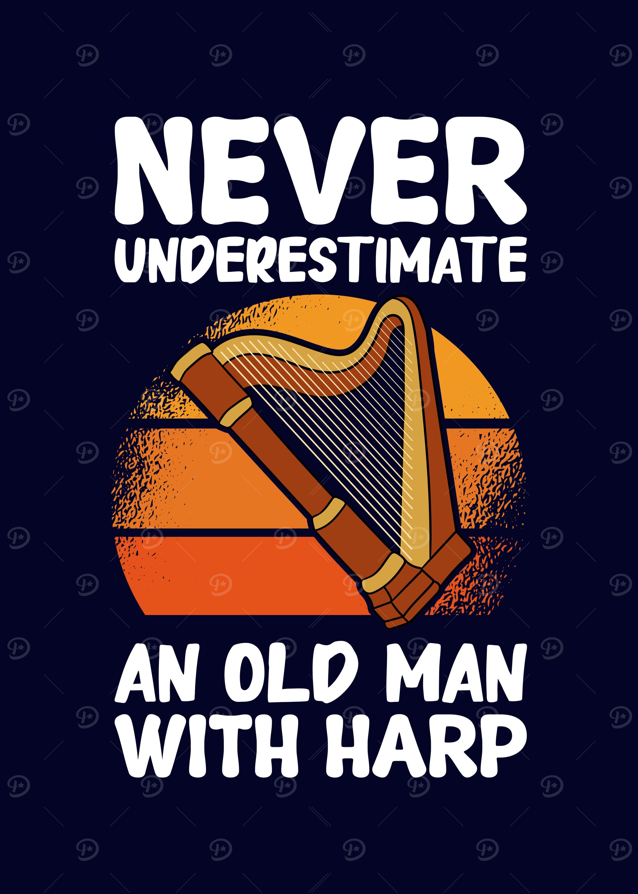 'Harp Player Harp Music' Poster, picture, metal print, paint by MzumO ...