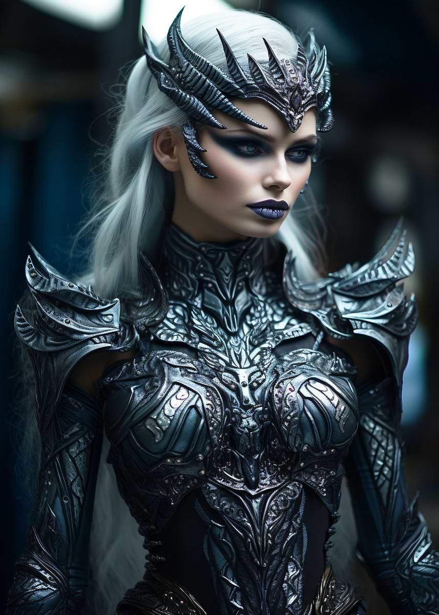'Dark elf princess' Poster, picture, metal print, paint by Vendzi ...