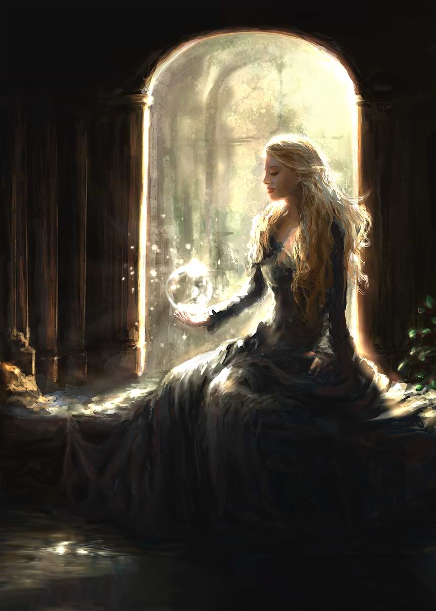 'Magic of a High Elf' Poster, picture, metal print, paint by Lucky ...