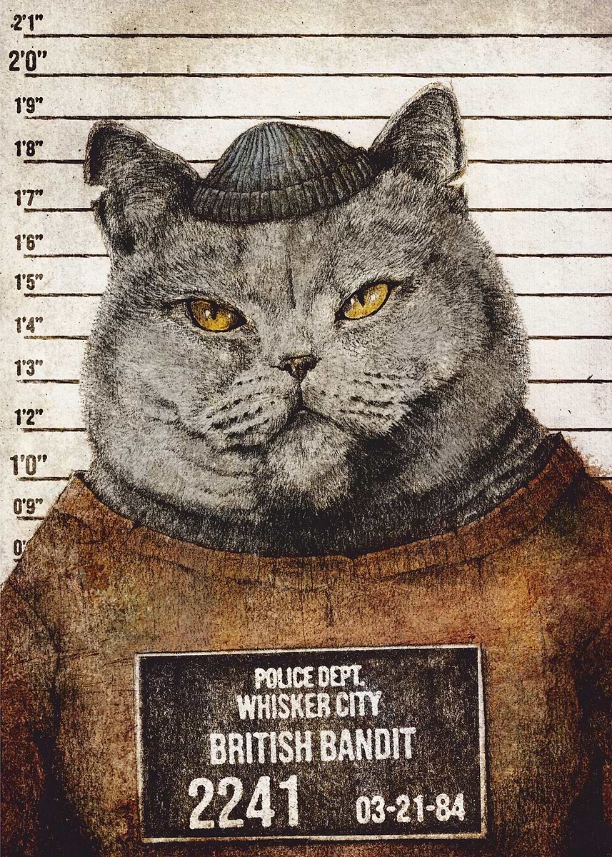 'British Bandit' Poster, picture, metal print, paint by Mike Koubou ...