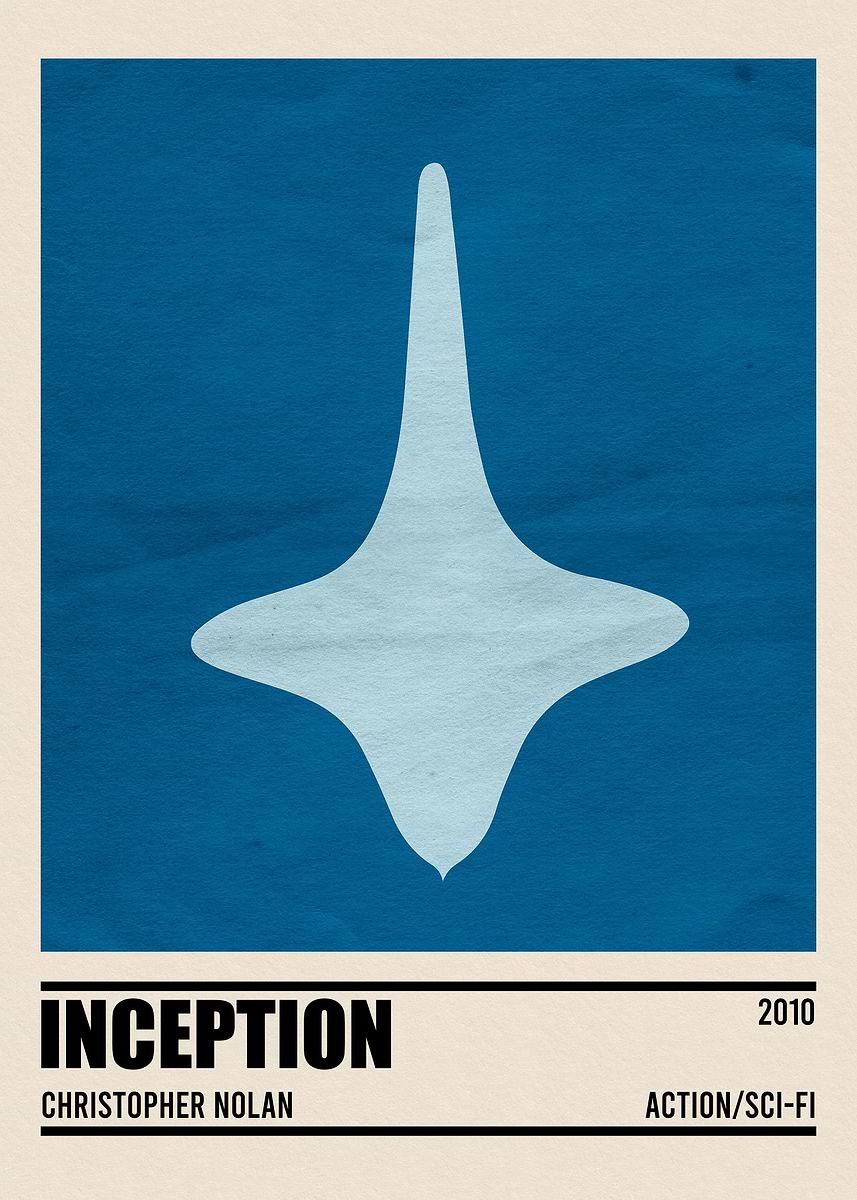 'Inception Minimalist Movie' Poster, picture, metal print, paint by ...
