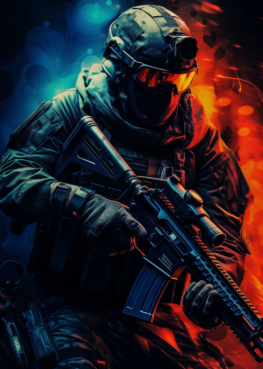 'Fire Storm' Poster, picture, metal print, paint by Operator Viking ...