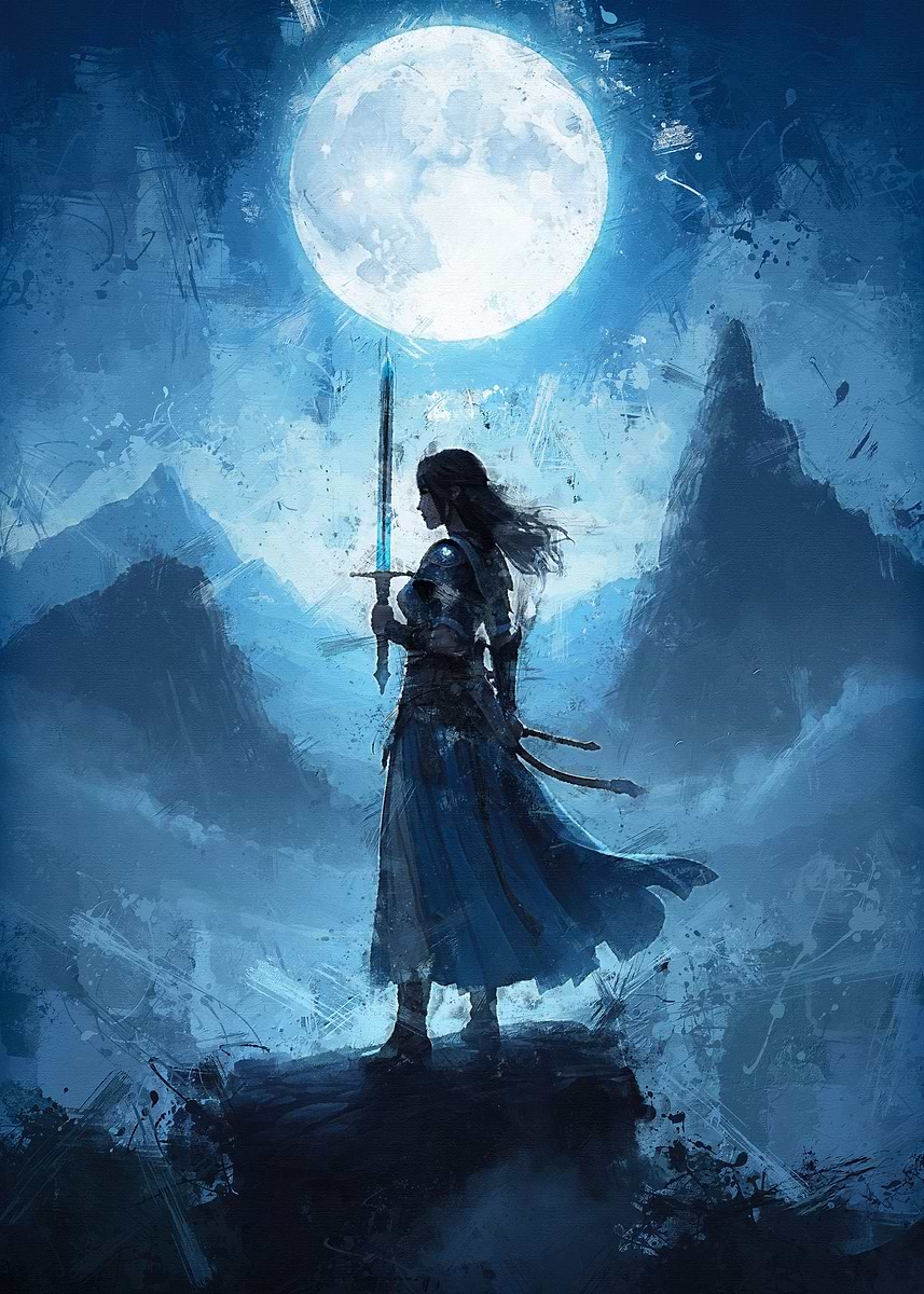 'The Warrior Princess' Poster, picture, metal print, paint by ...