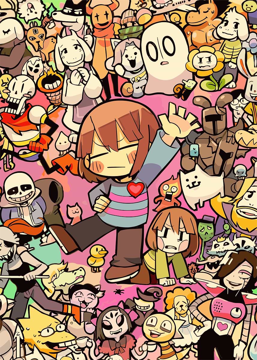 'Undertale Skeleton' Poster, picture, metal print, paint by TrueBest ...