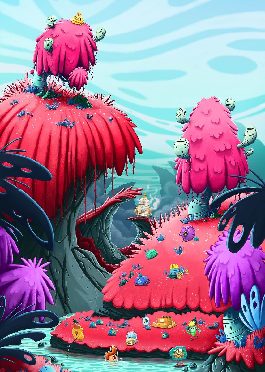 'Monster Planet' Poster, picture, metal print, paint by Fito Grafito ...