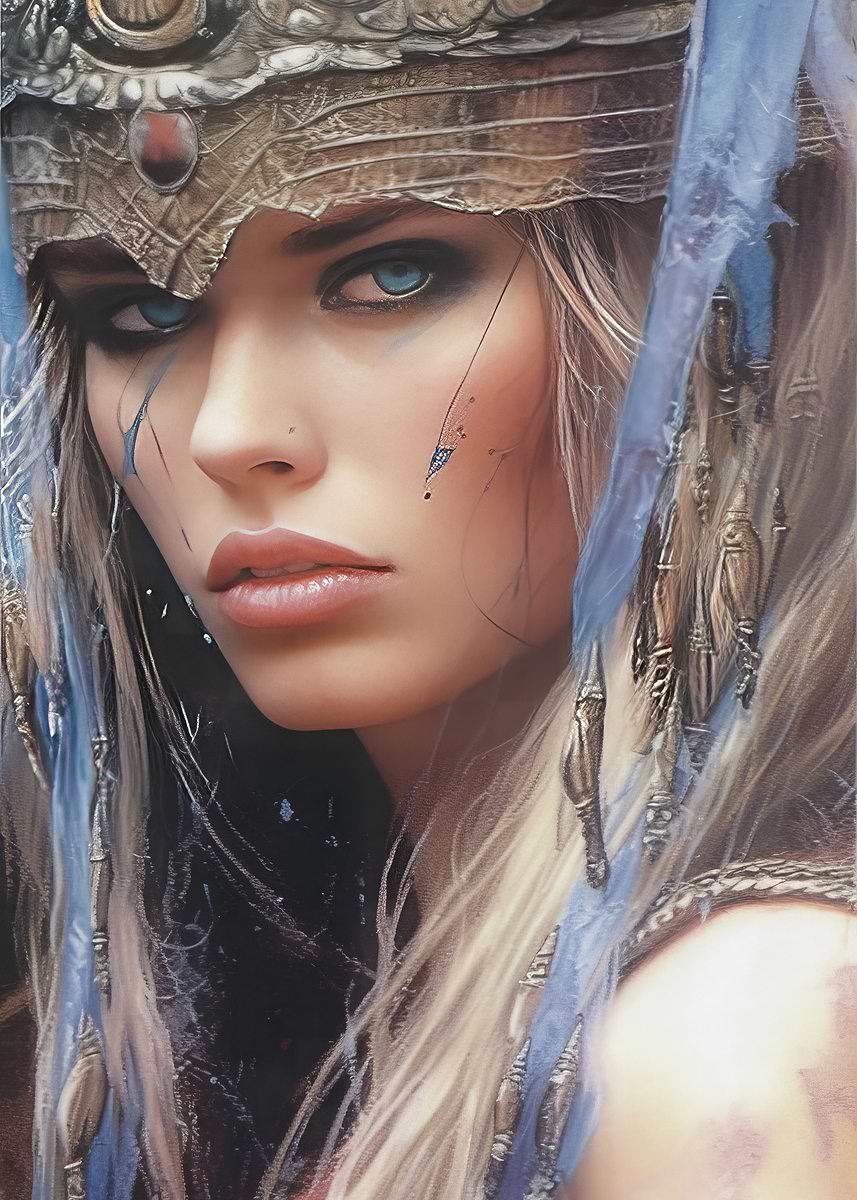 'Amazon woman' Poster, picture, metal print, paint by Graphics GC ...