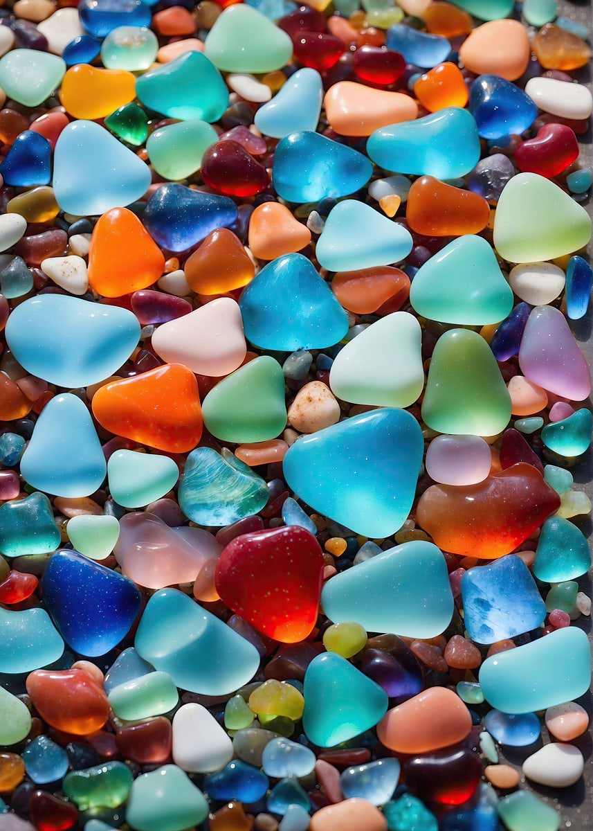 'Sea Glass' Poster, picture, metal print, paint by LP Design and Studio ...