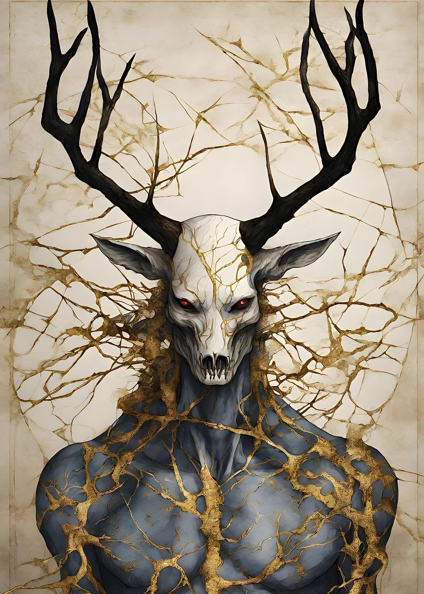 'wendigo mythology poster ' Poster, picture, metal print, paint by gani ...