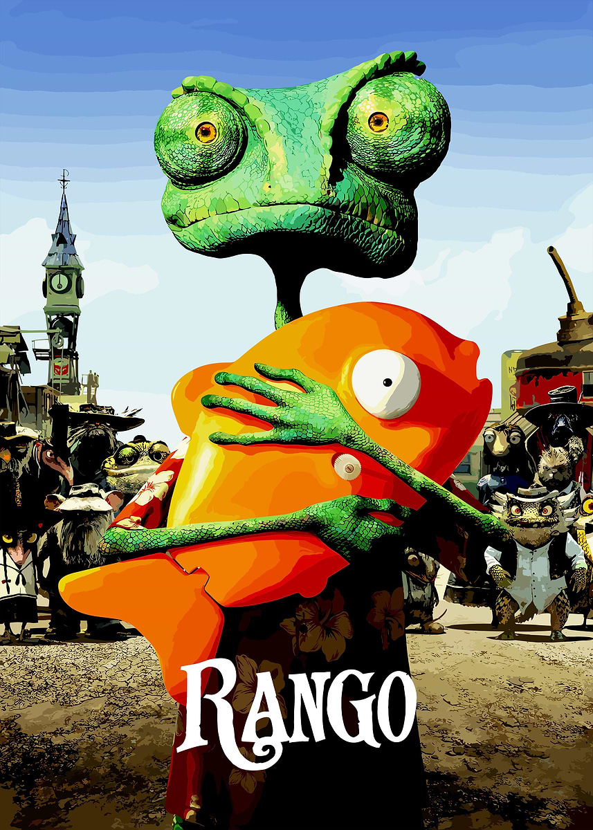 'Rango' Poster, picture, metal print, paint by Dickie77 | Displate