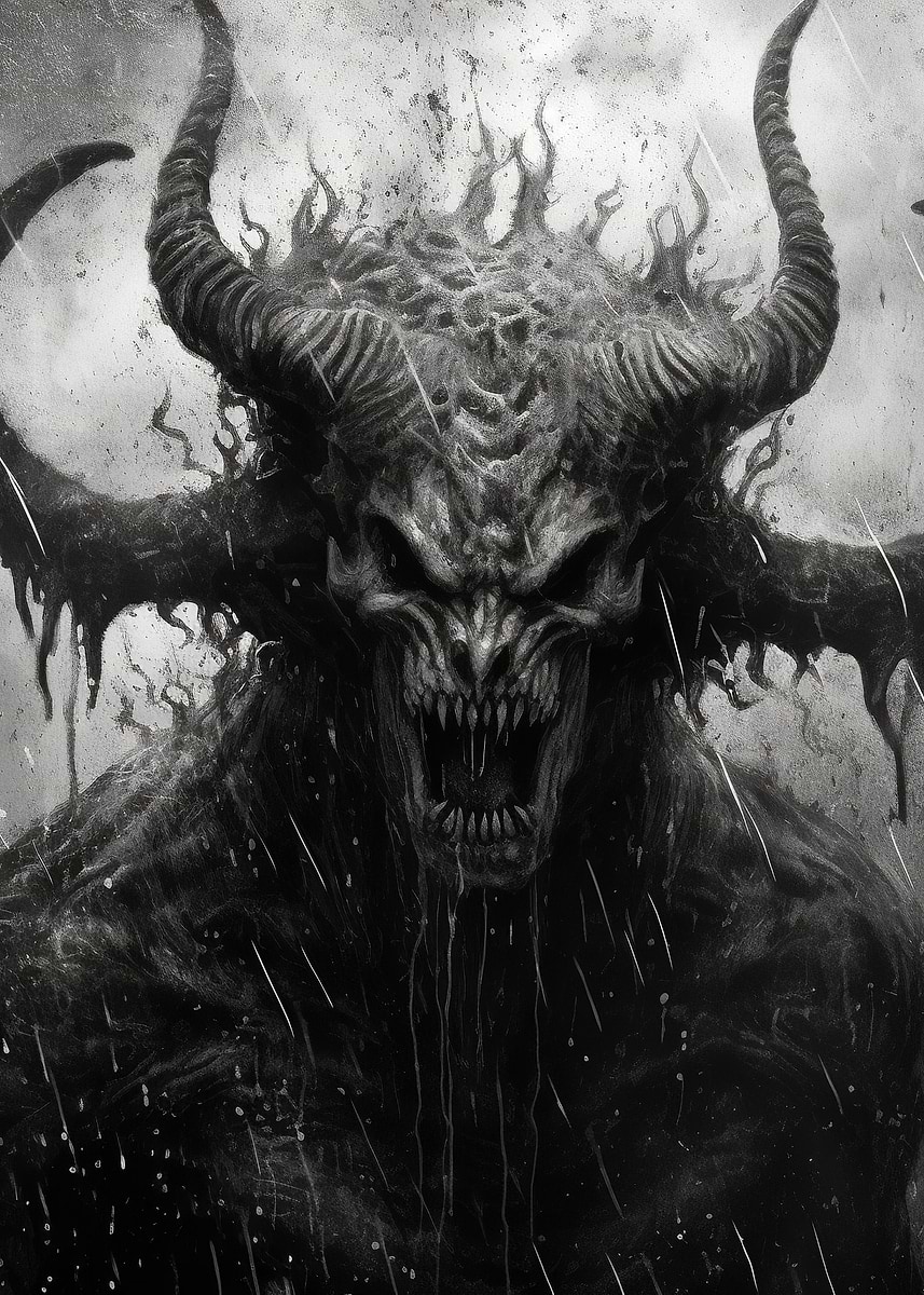 'Satanic Demon' Poster, picture, metal print, paint by GLITCHED ART ...