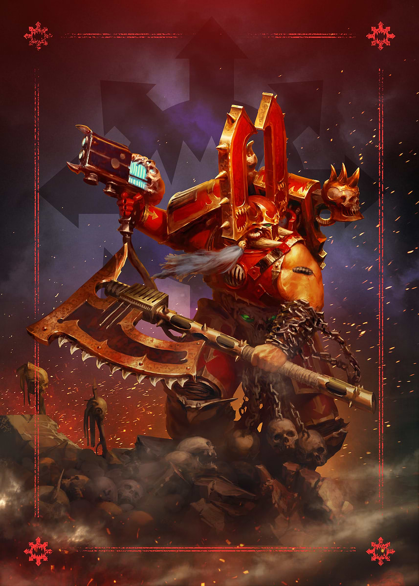 'Khârn the Betrayer' Poster, picture, metal print, paint by Warhammer ...