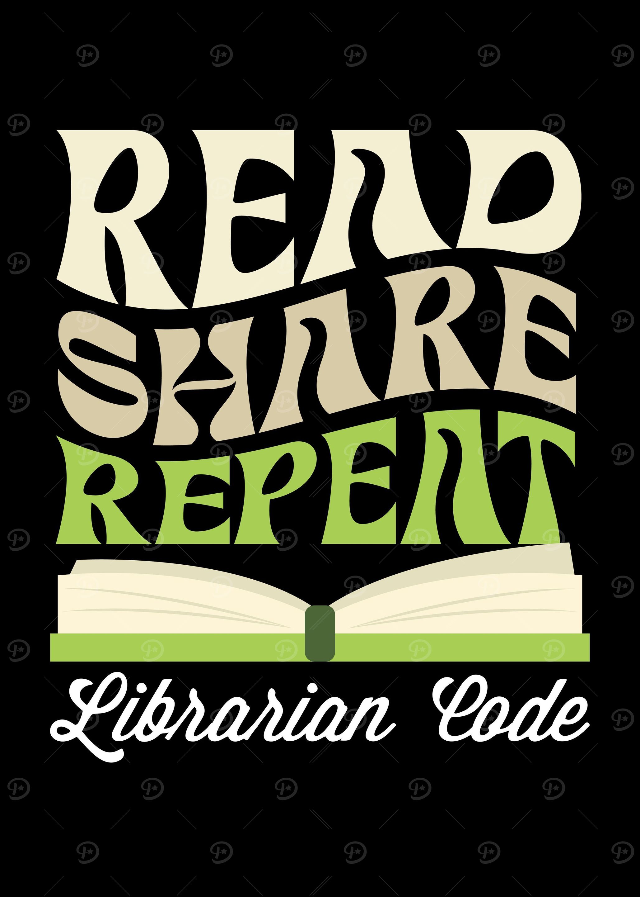 'Read Share Repeat' Poster, picture, metal print, paint by kritich ...