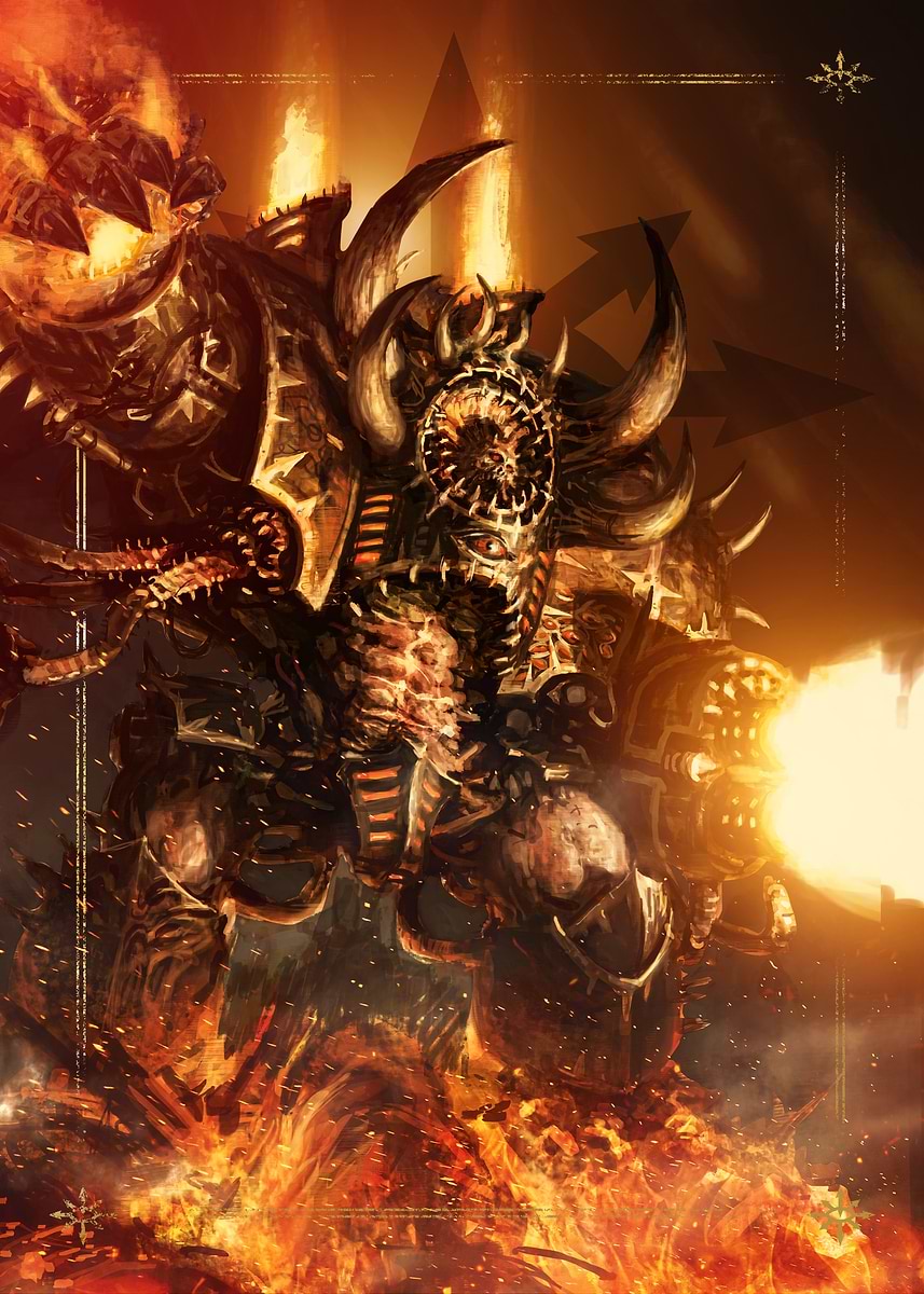 'Black Legion Hellbrute' Poster, picture, metal print, paint by ...