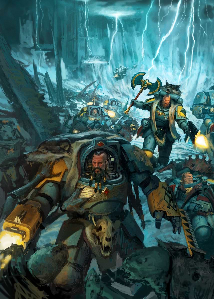 'Space Wolves' Poster, picture, metal print, paint by Warhammer | Displate