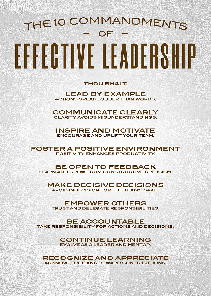 'Effective Leadership' Poster, picture, metal print, paint by Syahrasi ...