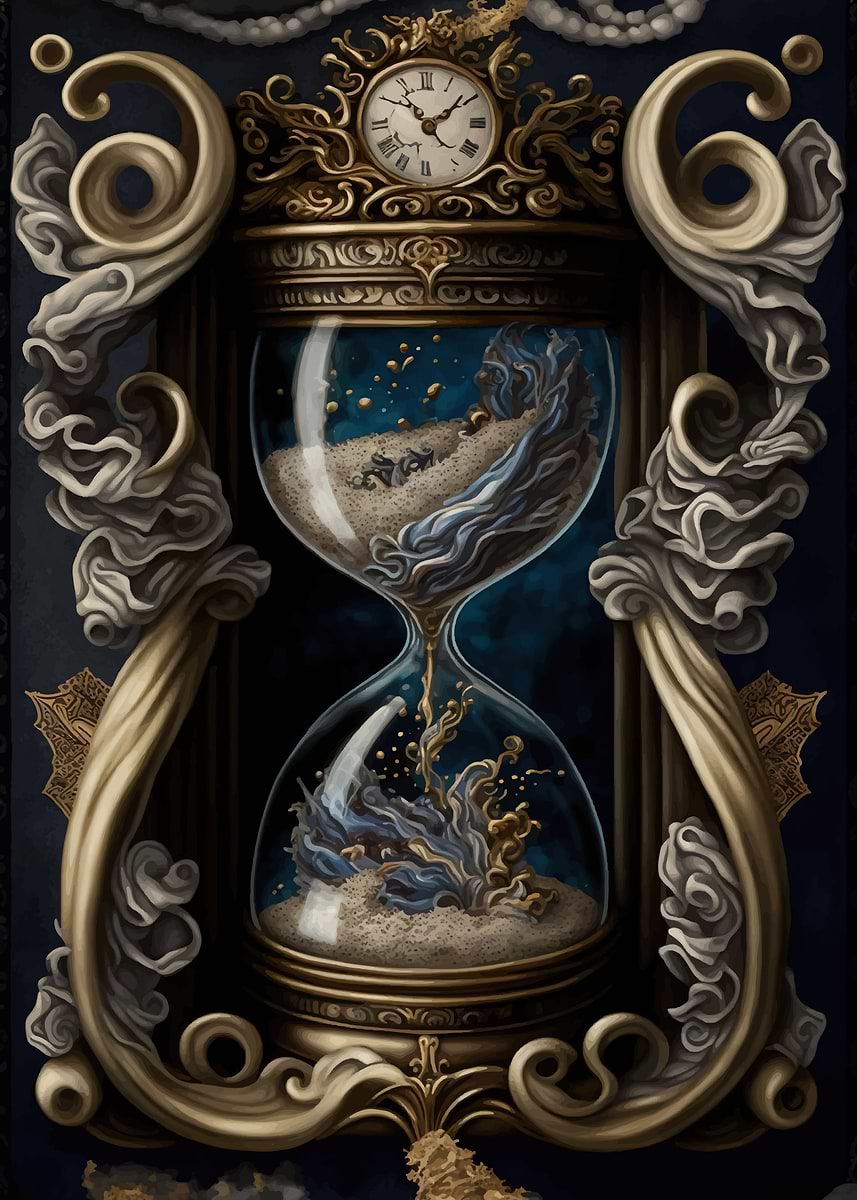'Hourglass' Poster, picture, metal print, paint by albran karan | Displate