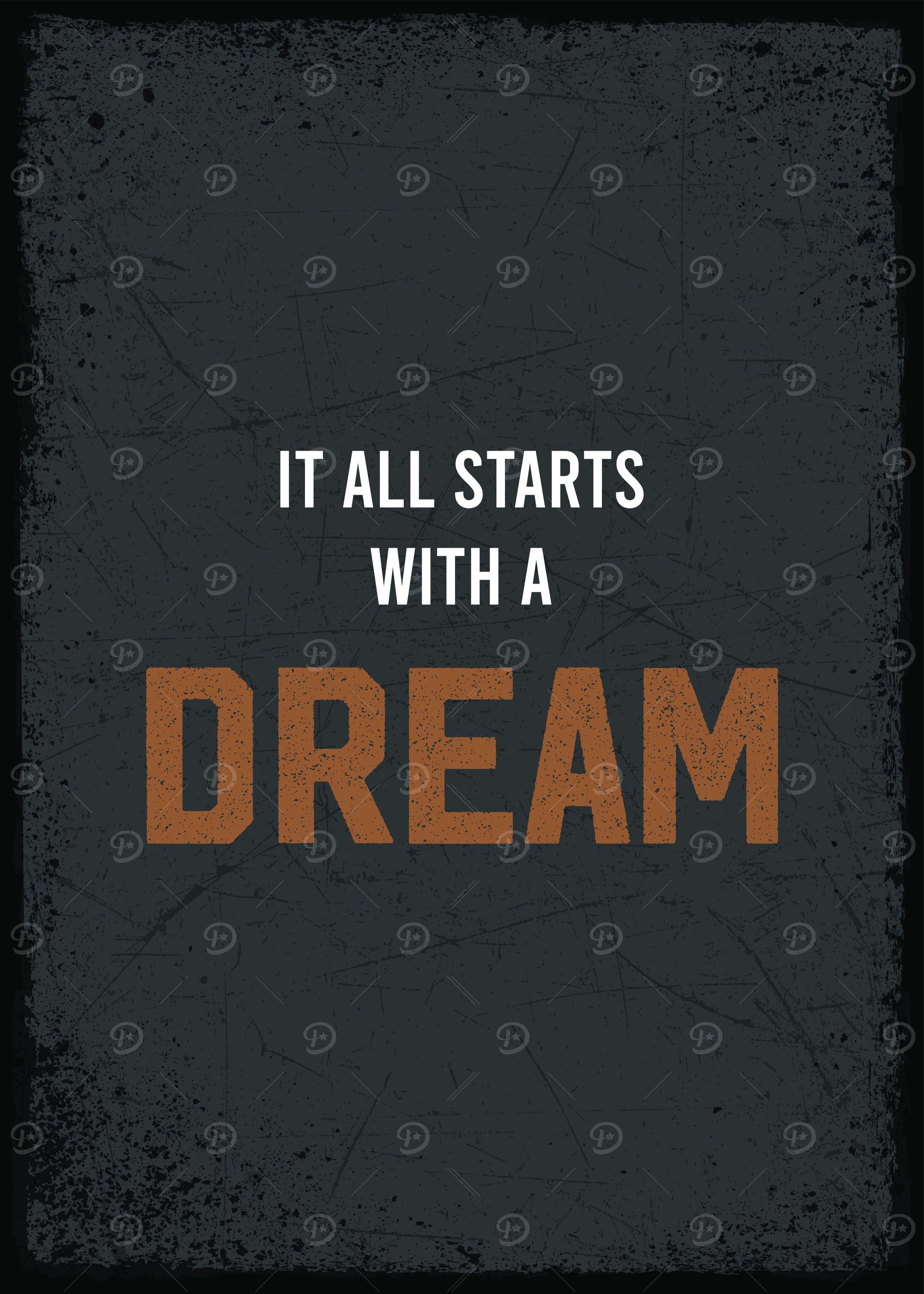 'motivational quotes' Poster, picture, metal print, paint by Artistic ...
