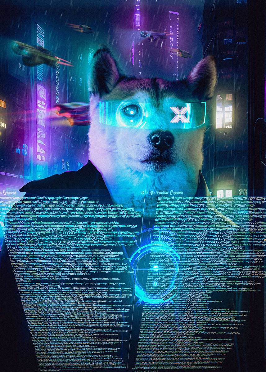 'Agent Dog' Poster, picture, metal print, paint by Meshter | Displate