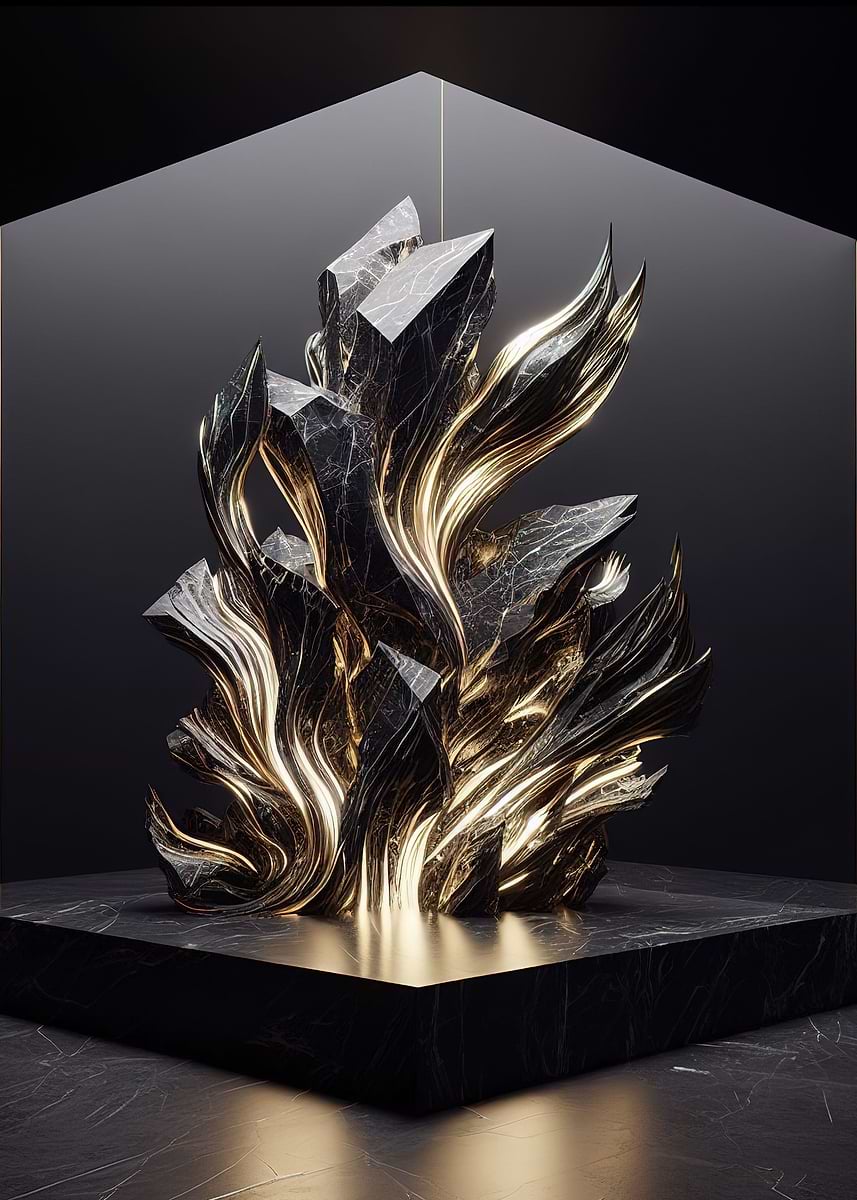 'Quintessence 01' Poster, picture, metal print, paint by ...
