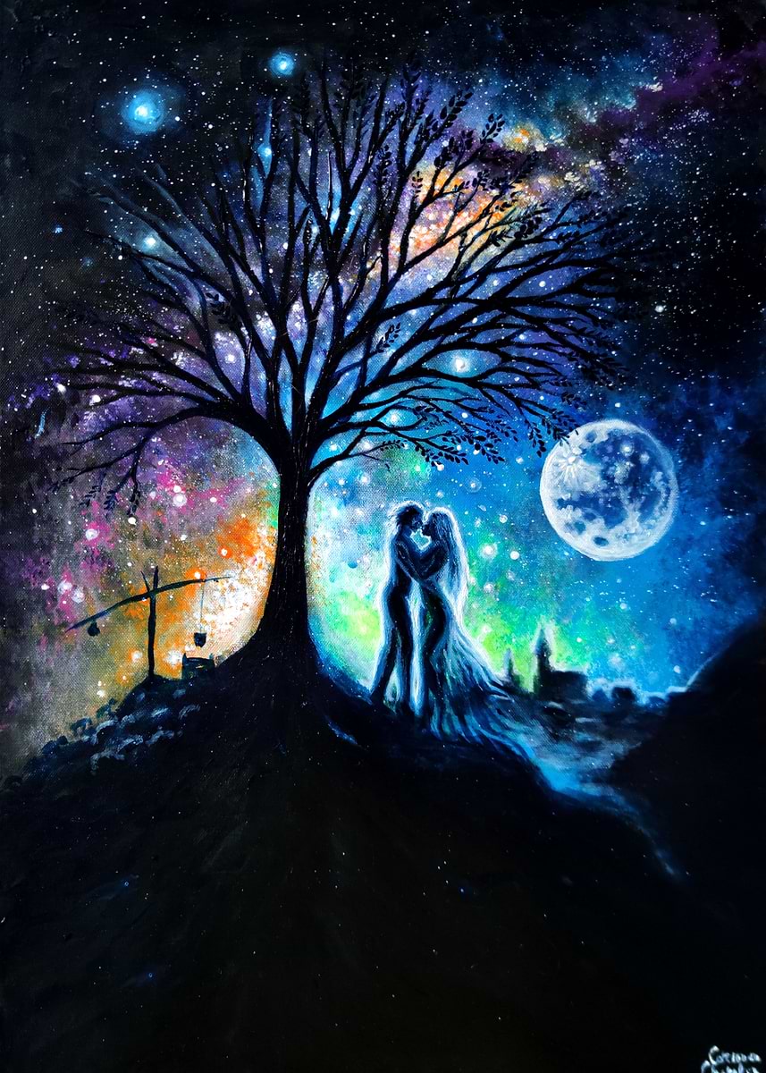 'Secret rendevous after mid' Poster, picture, metal print, paint by ...