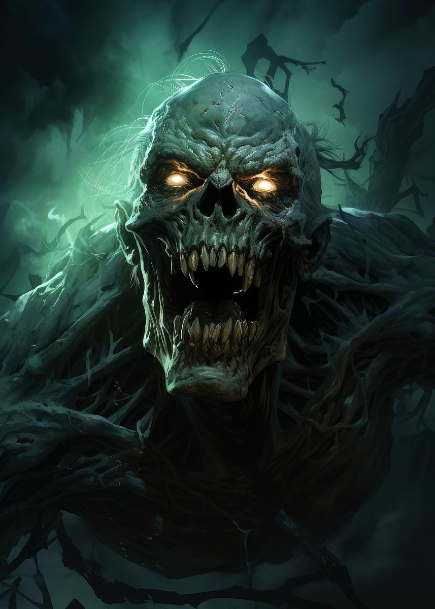 'Zombie Creature' Poster, picture, metal print, paint by GLITCHED ART ...