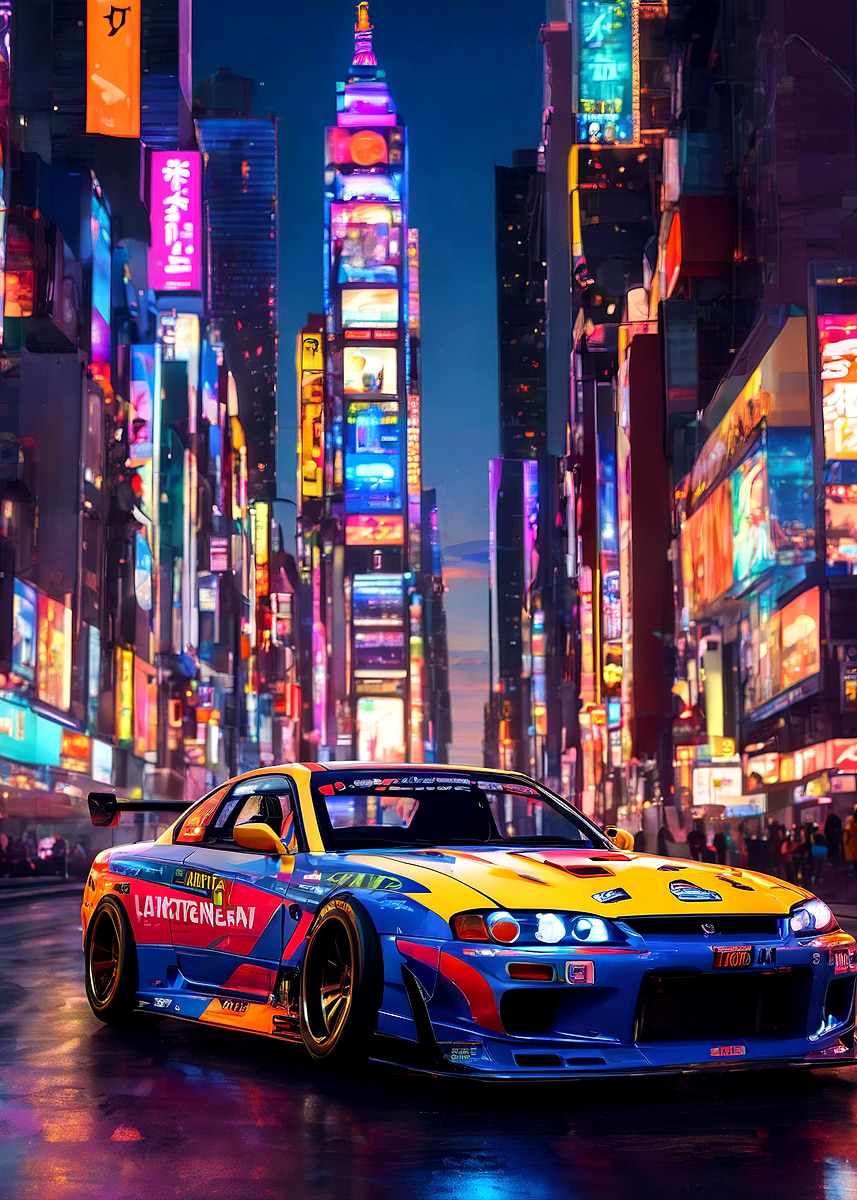 'Nissan S15' Poster, picture, metal print, paint by Masdarata anatoli ...