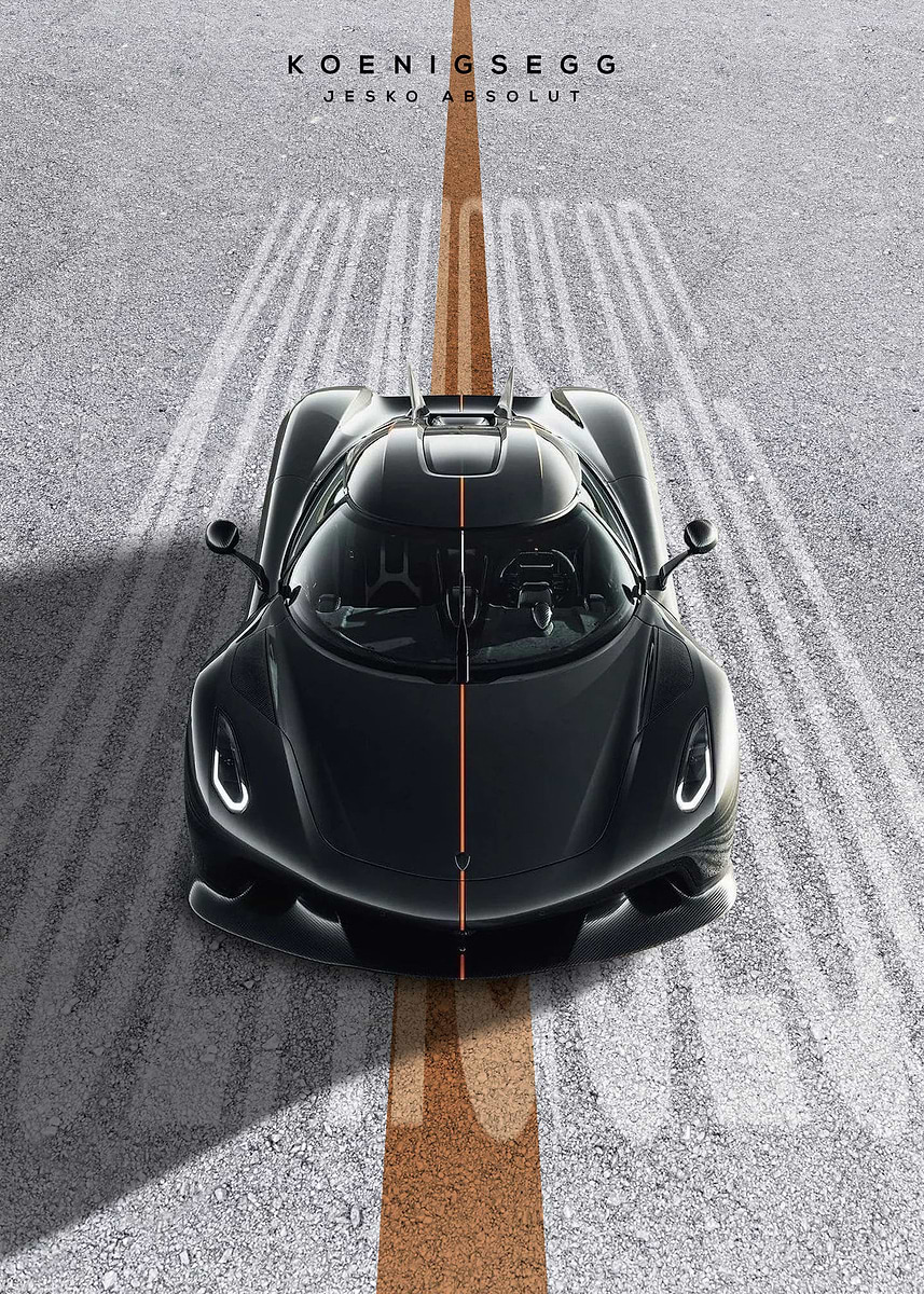 'Koenigsegg' Poster, picture, metal print, paint by pxlsm studio | Displate