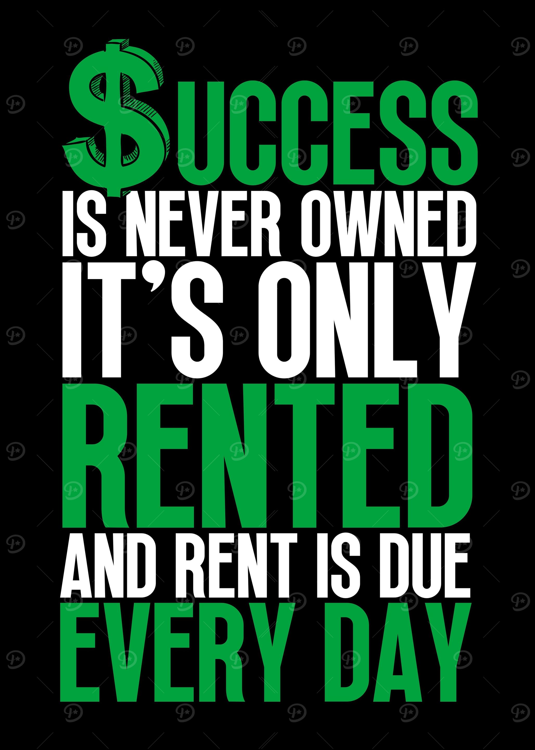 'Success I Never Owned' Poster, picture, metal print, paint by Wezt ...