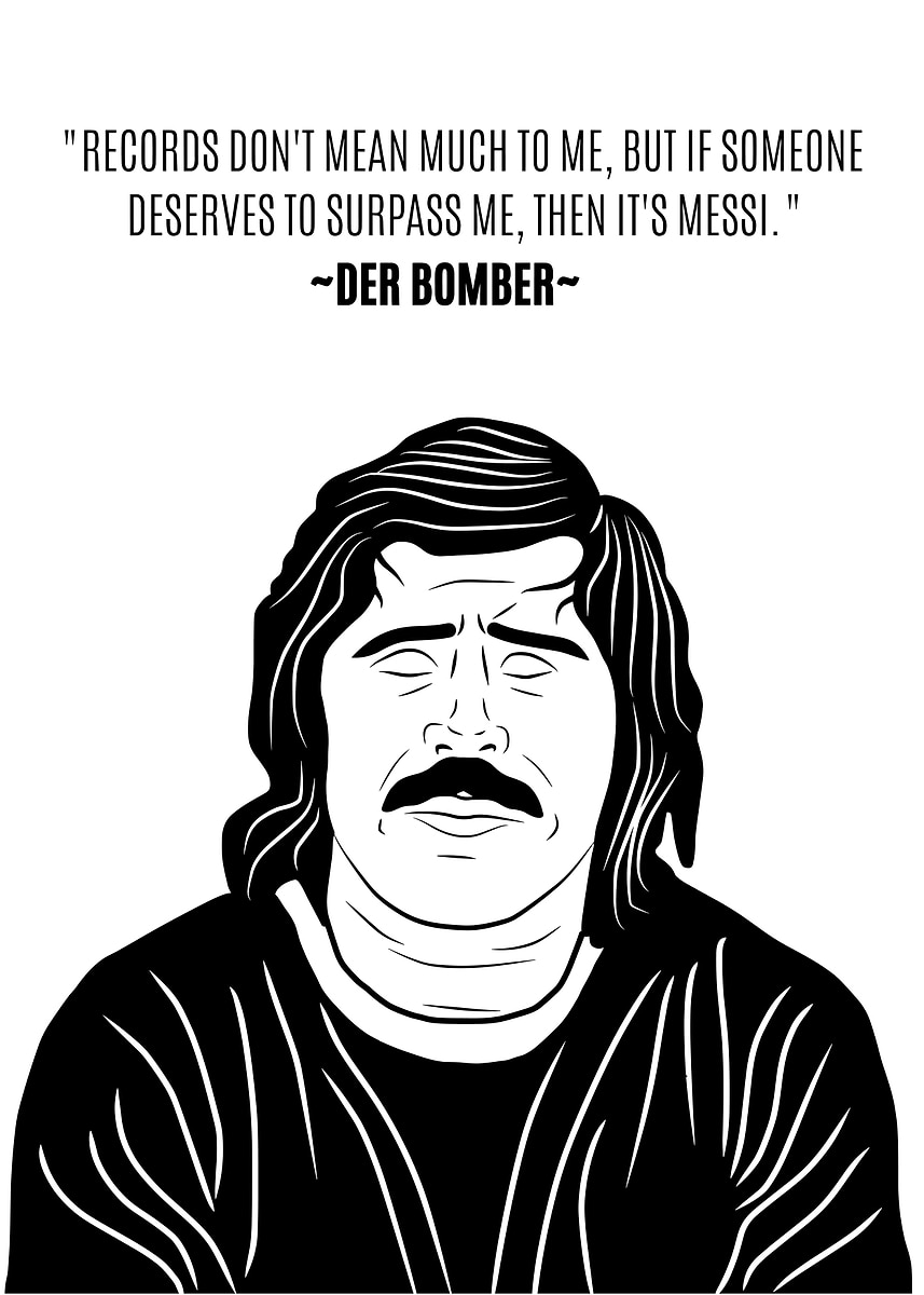 'Gerd Muller Quote' Poster, picture, metal print, paint by MASTER ...
