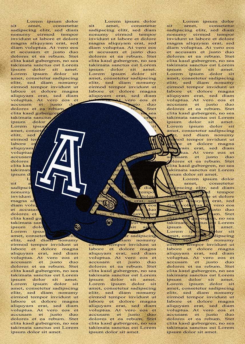 'Toronto Argonauts Helmet' Poster, picture, metal print, paint by Jamie ...