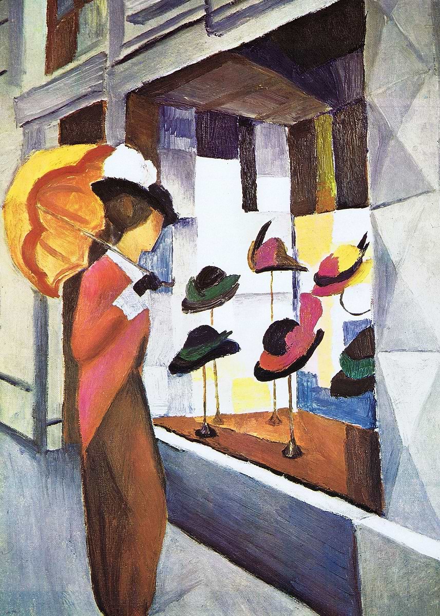 'Hat Shop by August Macke' Poster, picture, metal print, paint by ...