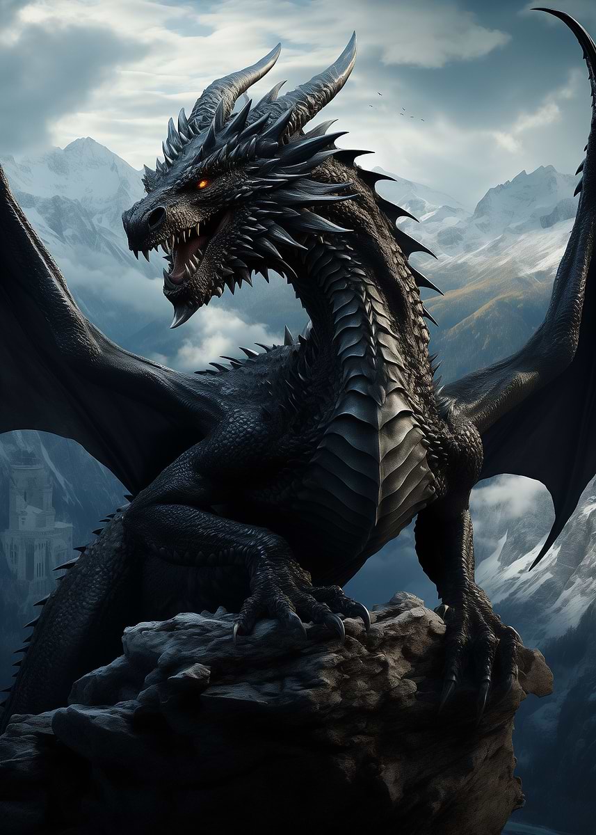 'Dragon Lord' Poster, picture, metal print, paint by Fleur de Lys ...