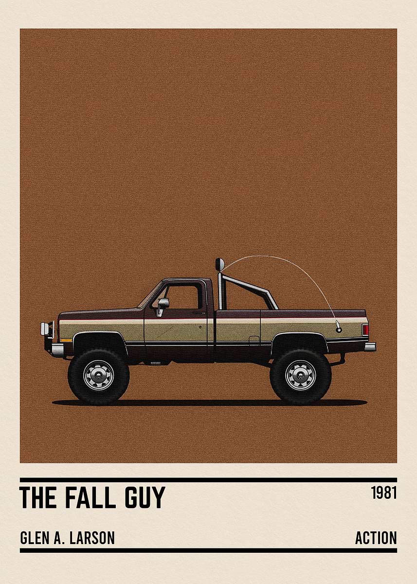 'The Fall Guy tv series car' Poster, picture, metal print, paint by ...