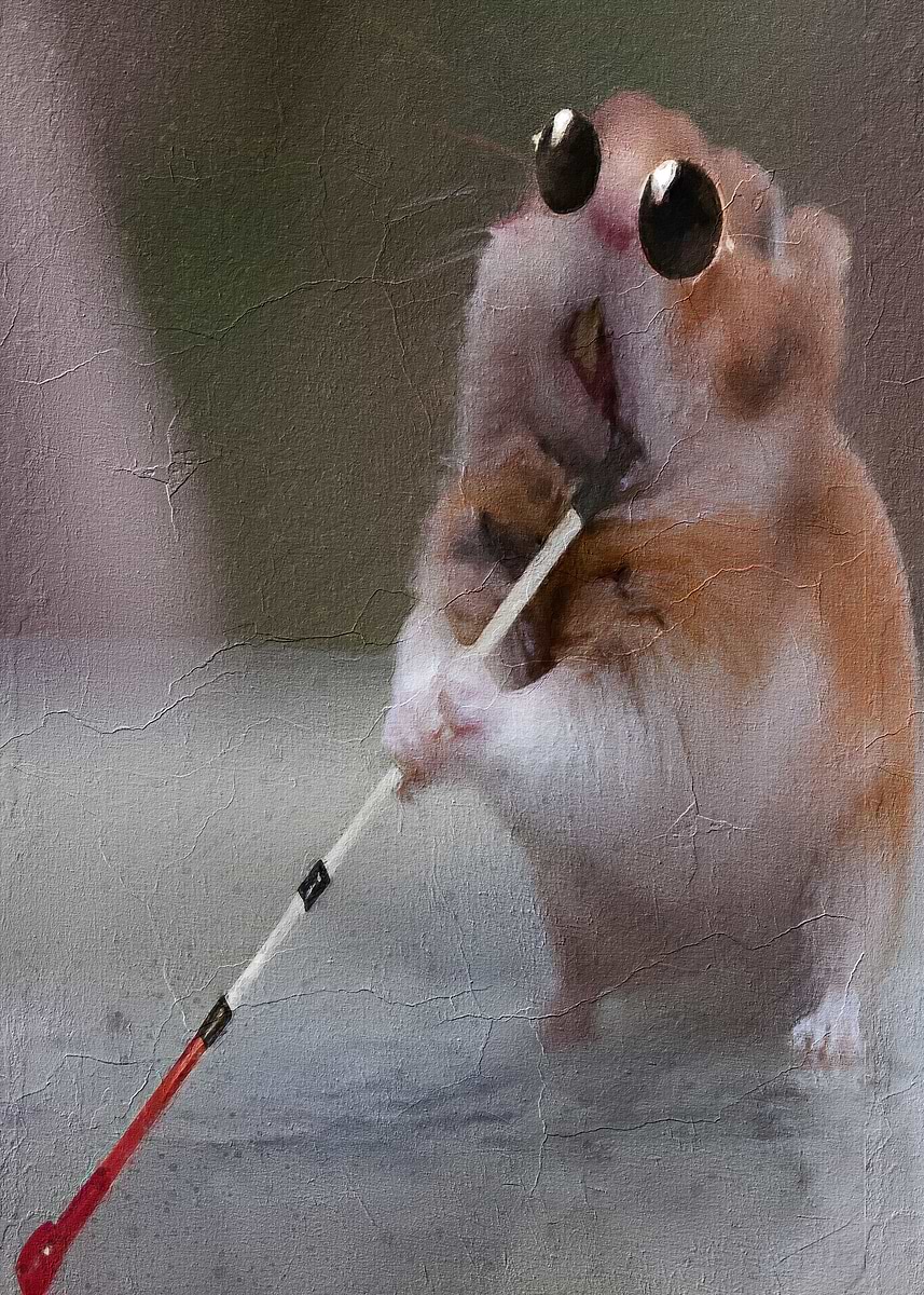 'Hamster Meme' Poster, picture, metal print, paint by Meme Daily | Displate