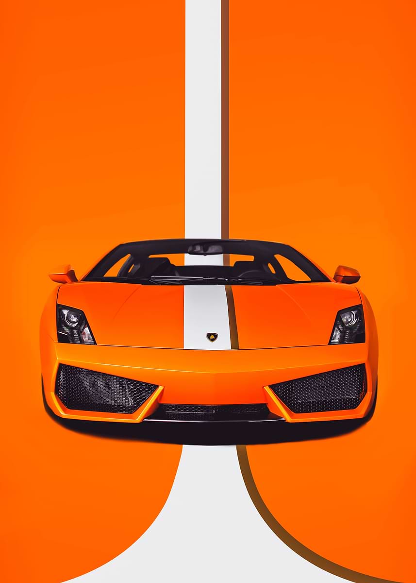 'Lamborghini Gallardo' Poster, picture, metal print, paint by Roman ...