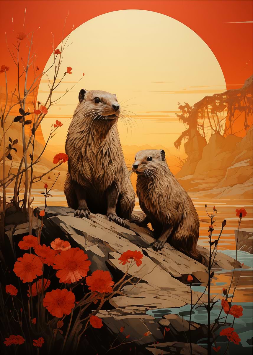 'ROCK HYRAX' Poster, picture, metal print, paint by vin Art | Displate
