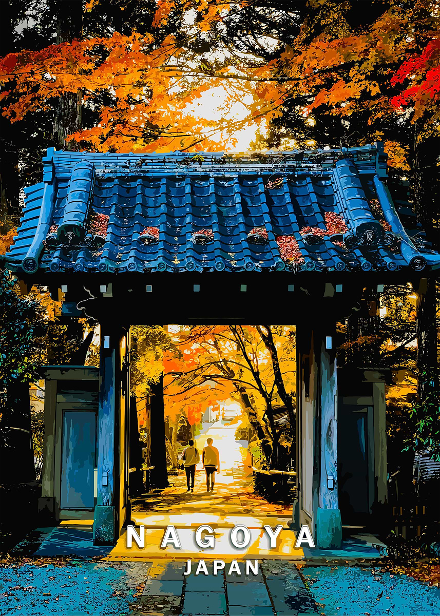 'Nagoya ' Poster, picture, metal print, paint by Guper Art | Displate