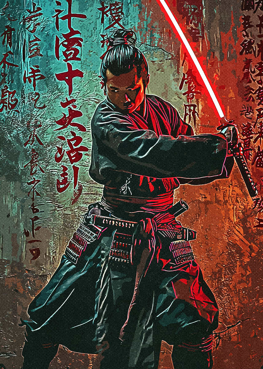 'Japan Swordman' Poster, picture, metal print, paint by Ammar Zain ...