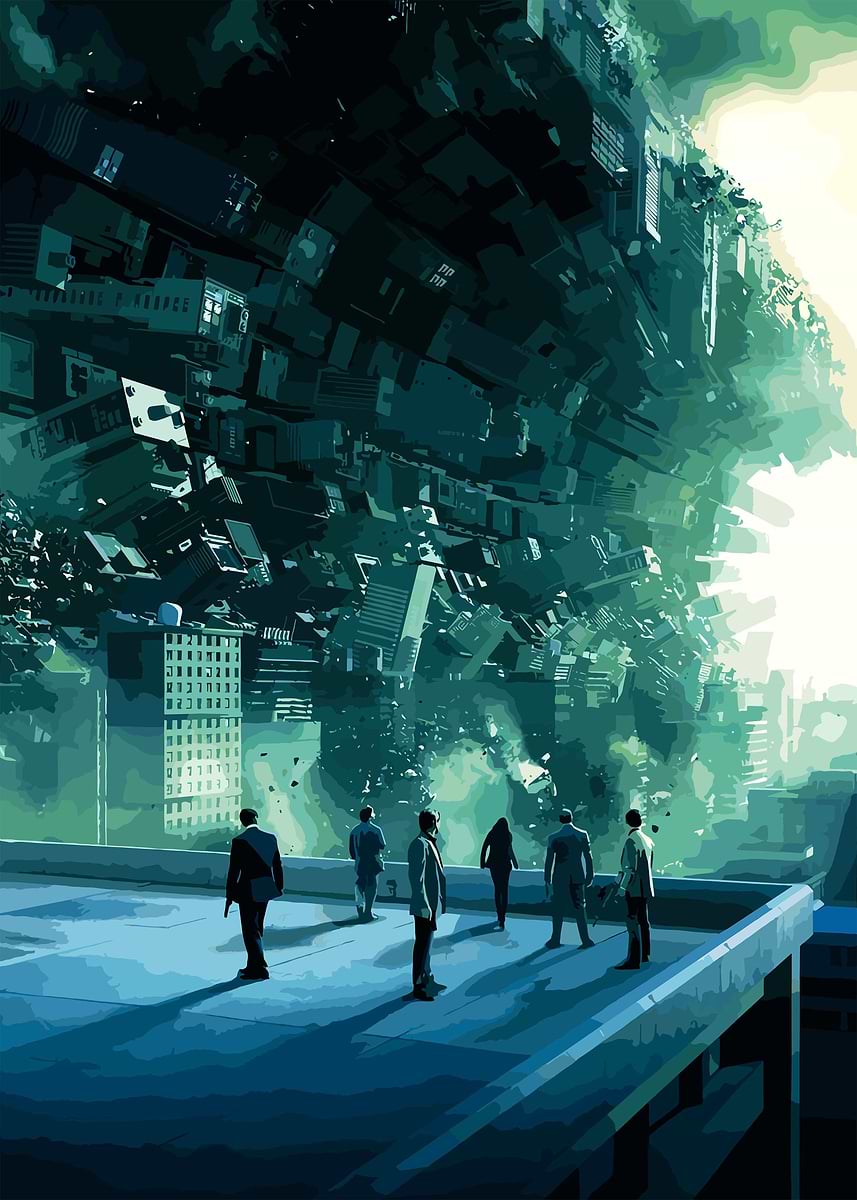 'Inception' Poster, picture, metal print, paint by Adney | Displate