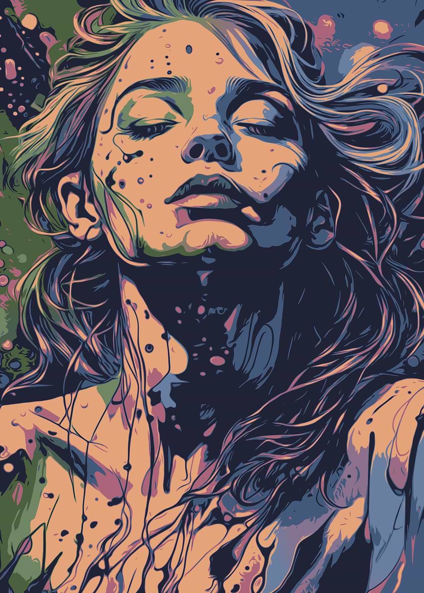 'Feelings' Poster, picture, metal print, paint by Kamelyon | Displate
