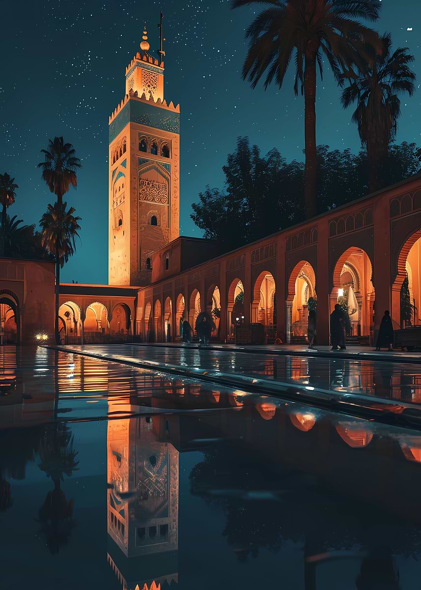 'Traditional Mosque' Poster, picture, metal print, paint by ...